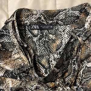 Zara | Skirts | Zara Snake Skin Skort | Poshmark